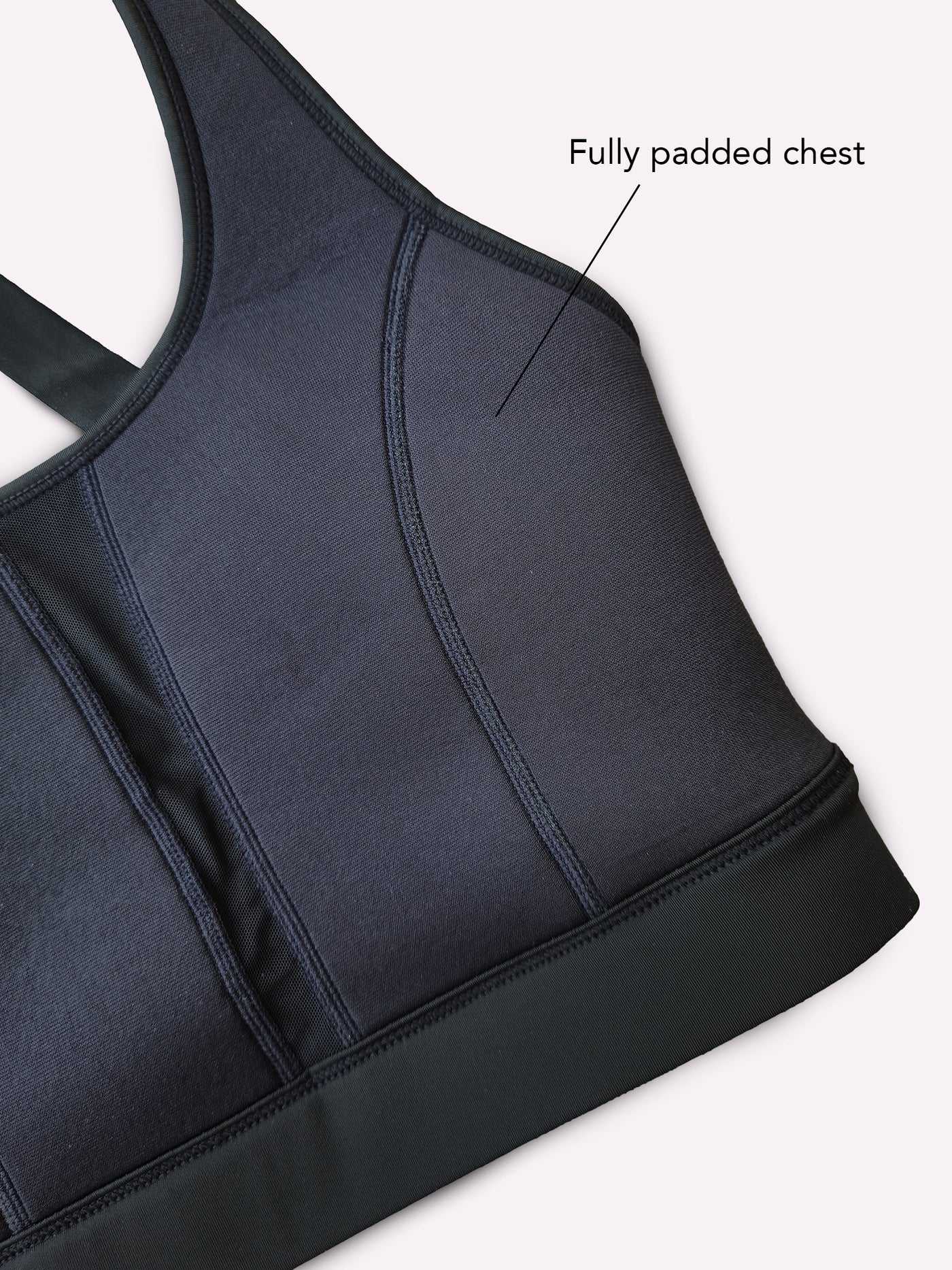 Athena Padded-Chest Sports Bra (Black) for Kickboxing, Muay Thai ...